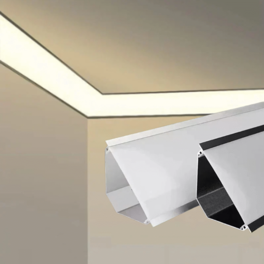 Ceiling Corner 45 Degree Aluminum Profile Light - Stylo Electric Store
